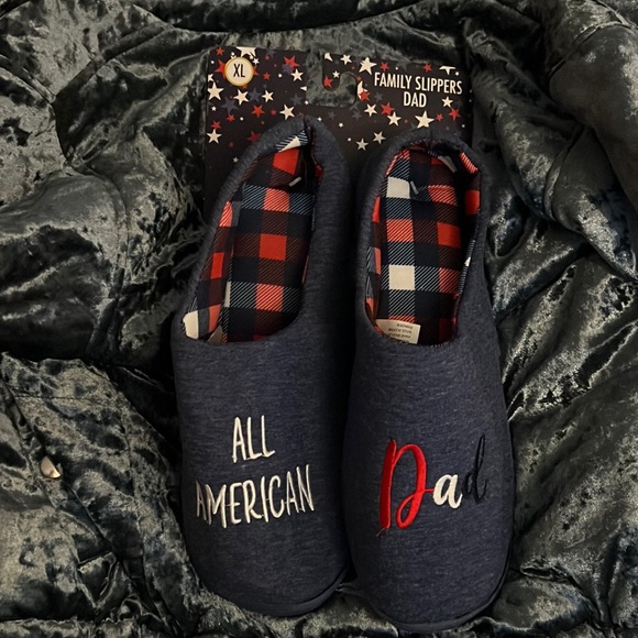 Shoes | Family Slippers Dad Xl All American Dad | Poshmark